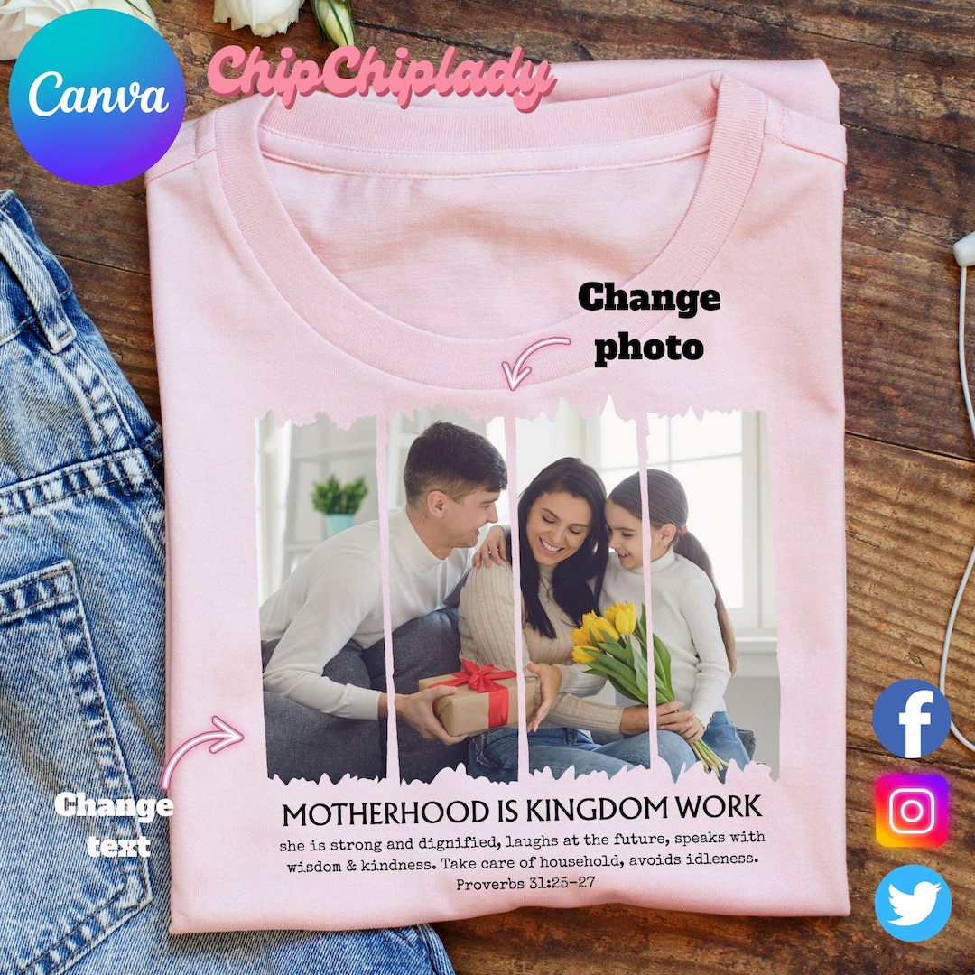 Mother's Day Canva Template, Custom Add Your Photo Mom Canva Frame ...