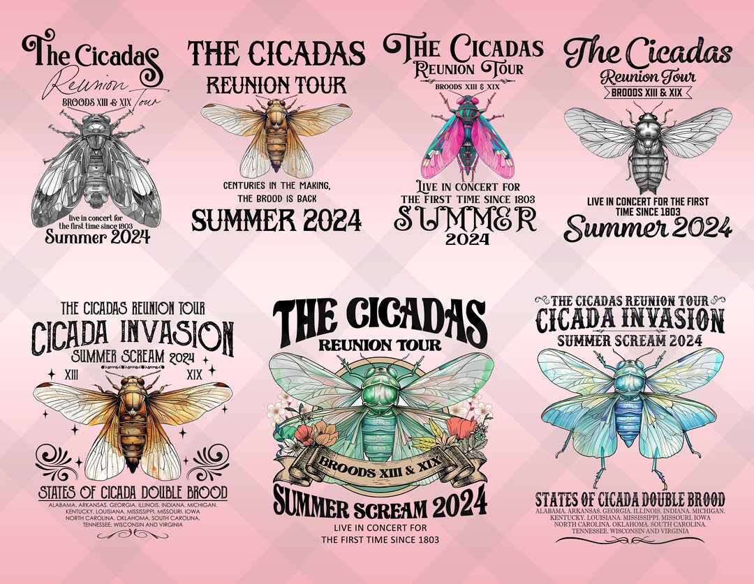 14 Designs the Cicadas Summer Scream, Stas Reunion Tour, Cicadas ...
