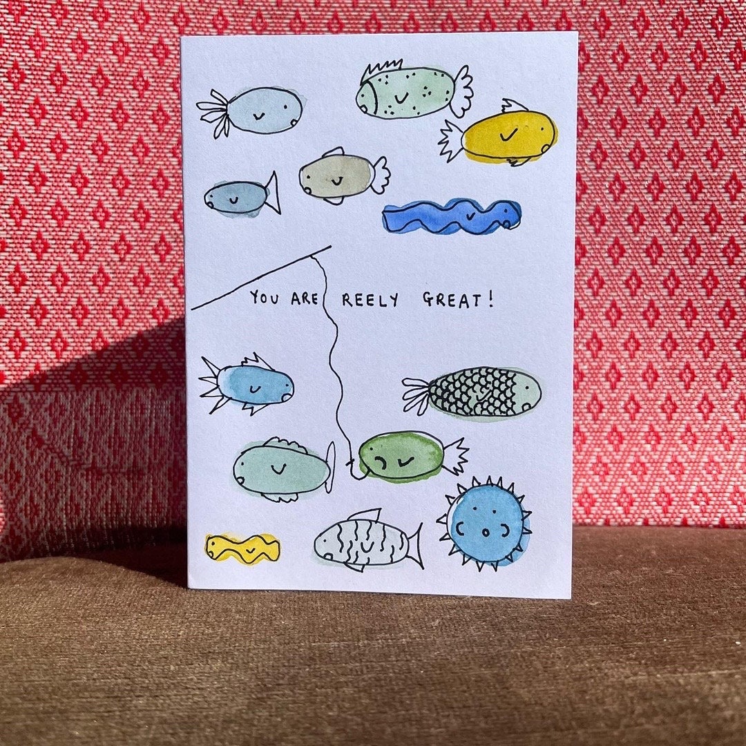 Fish Friends Card - Etsy