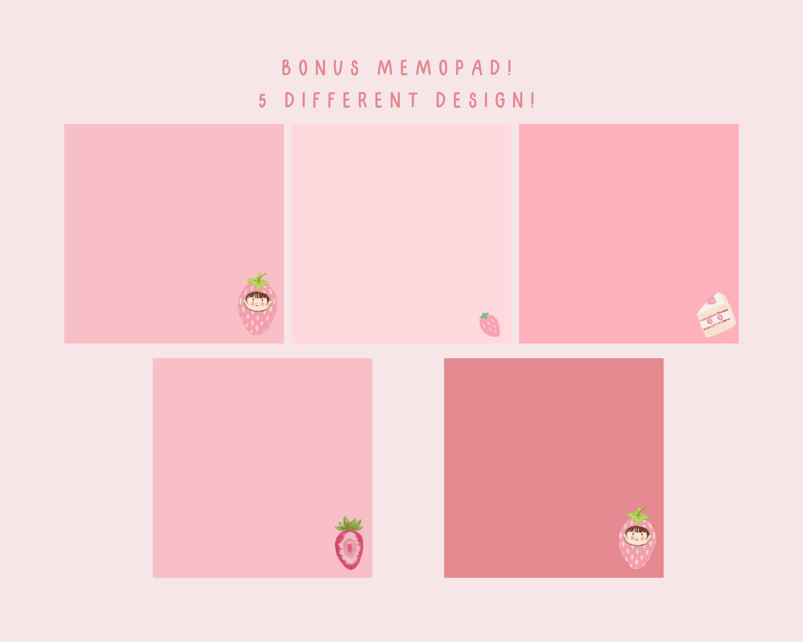 Kawaii Digital Notepaper Templates | Student Notepaper | Pink Notepaper ...