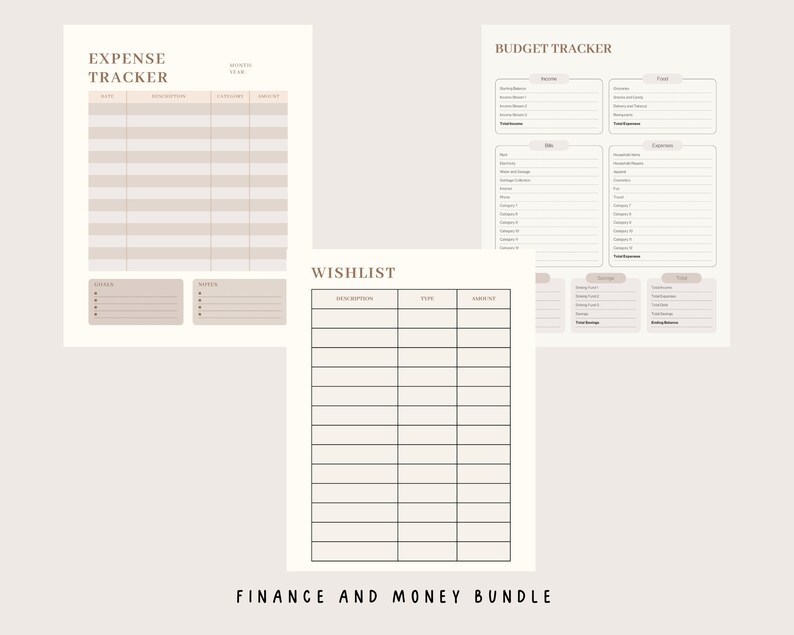 Advanced Bullet Journal Bundle Printablemood Trackershabit ...