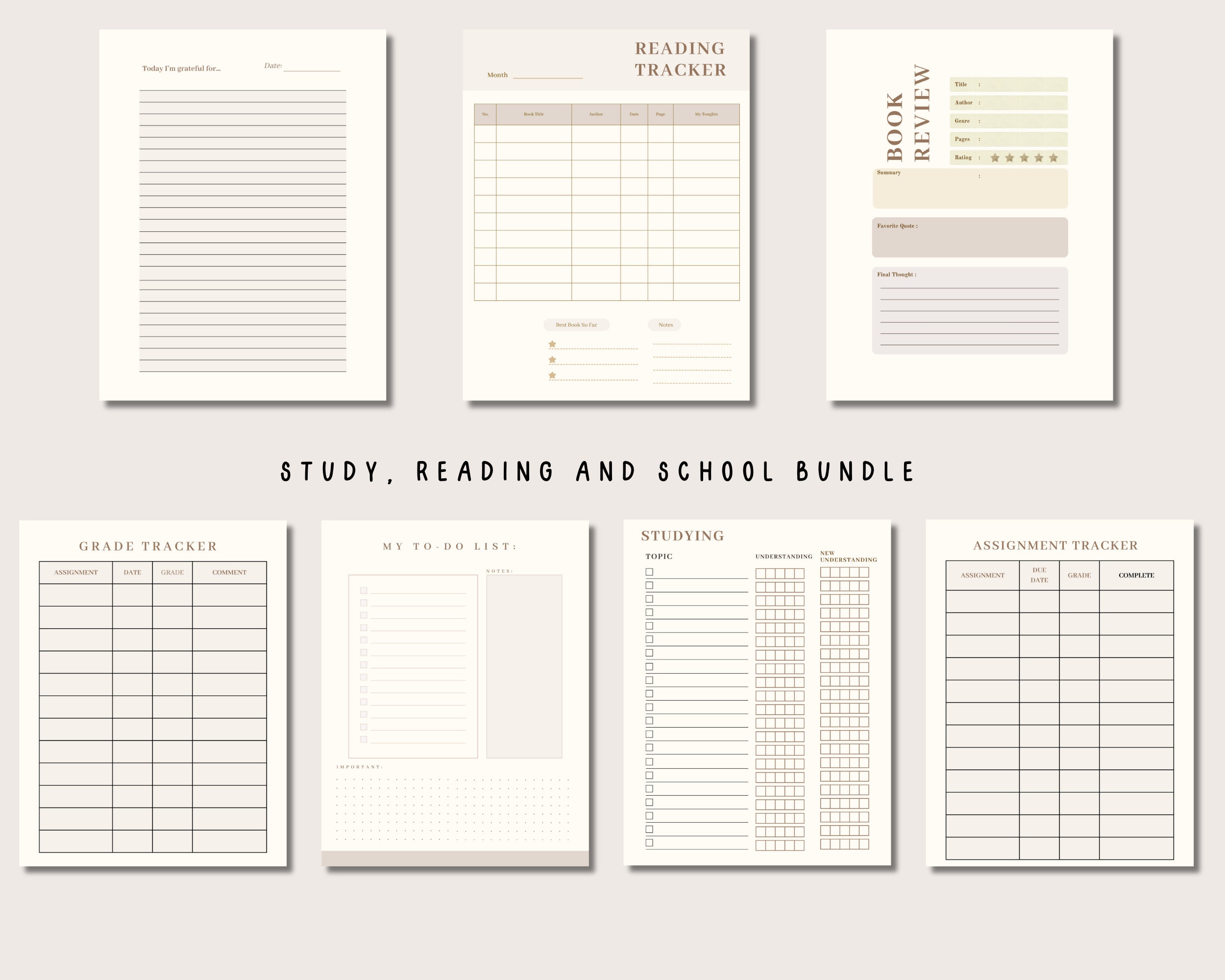 Advanced Bullet Journal Bundle Printablemood Trackershabit ...