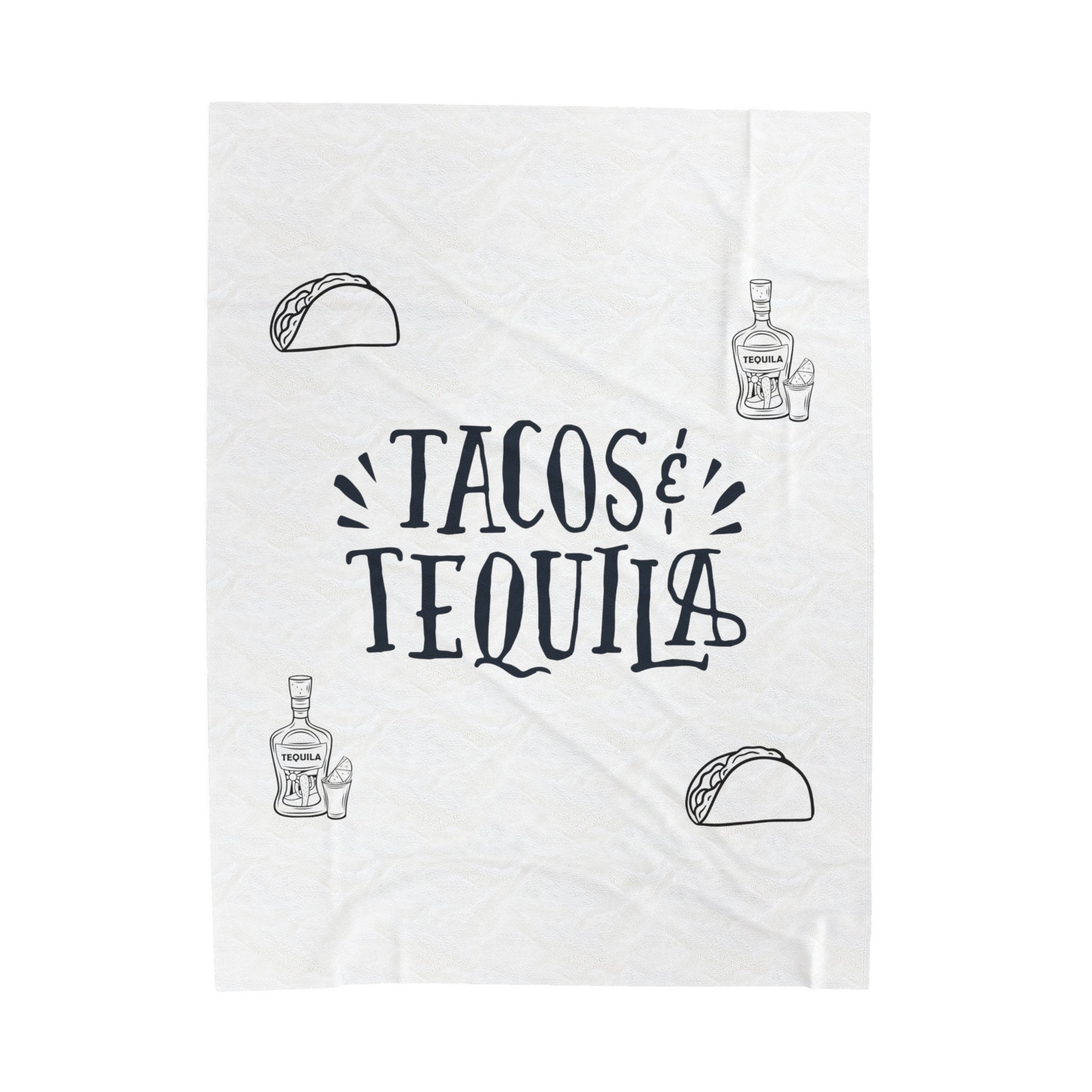 Tacos and Tequila Plush Blanket - Cozy Vibes for Ultimate Relaxation - Etsy