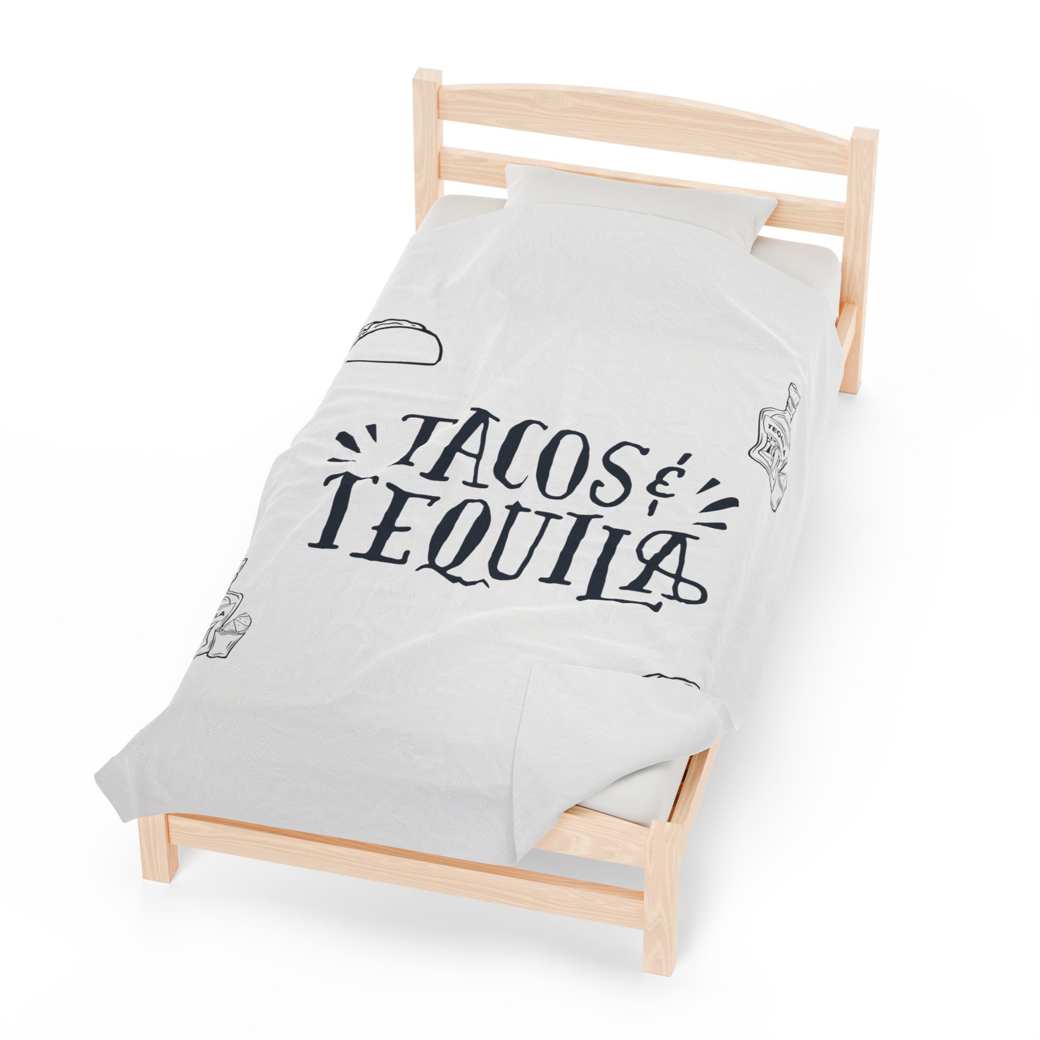 Tacos and Tequila Plush Blanket - Cozy Vibes for Ultimate Relaxation - Etsy