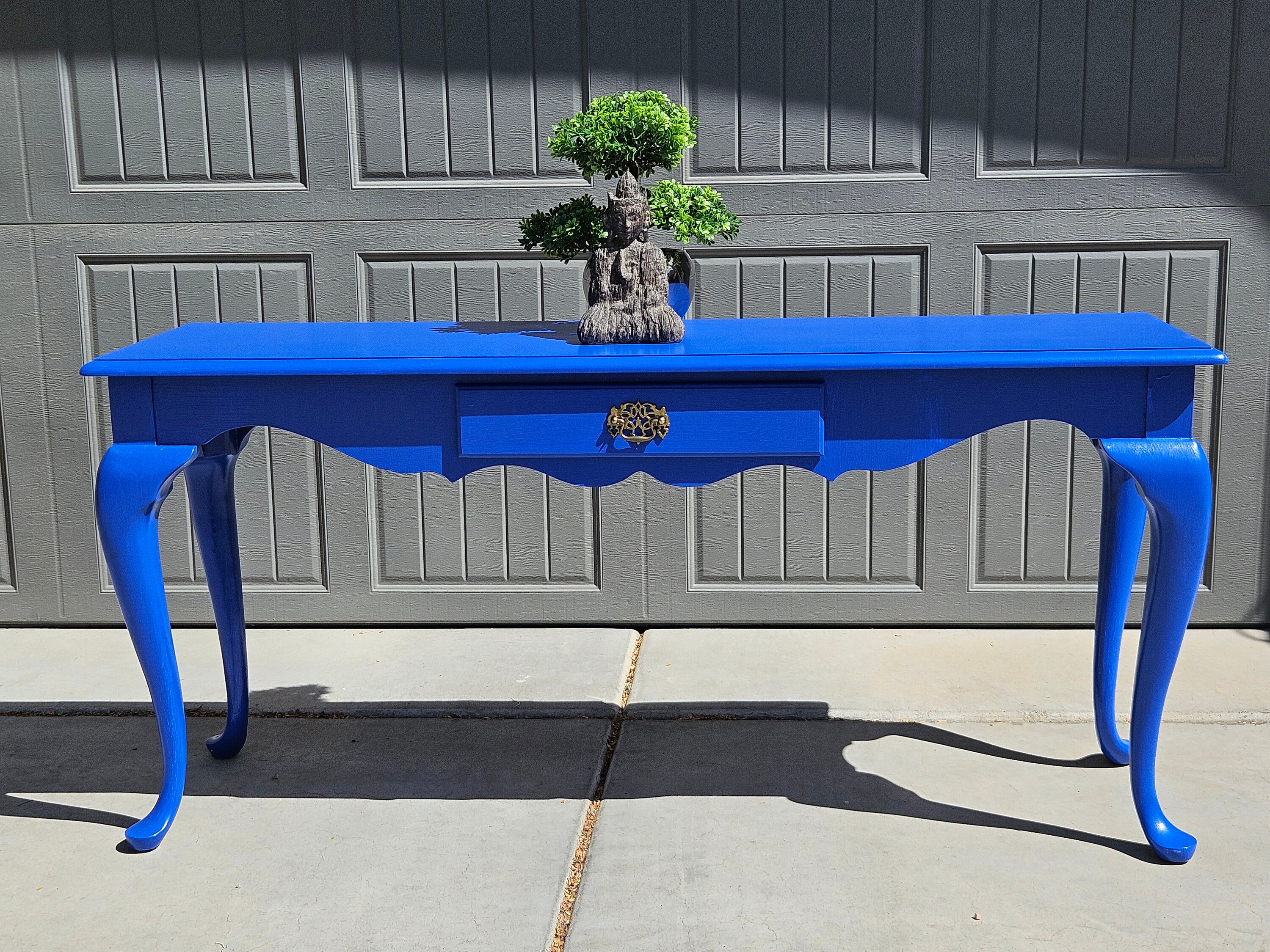 Thomasville Accent Desk With Brass Knob Drawer - Etsy