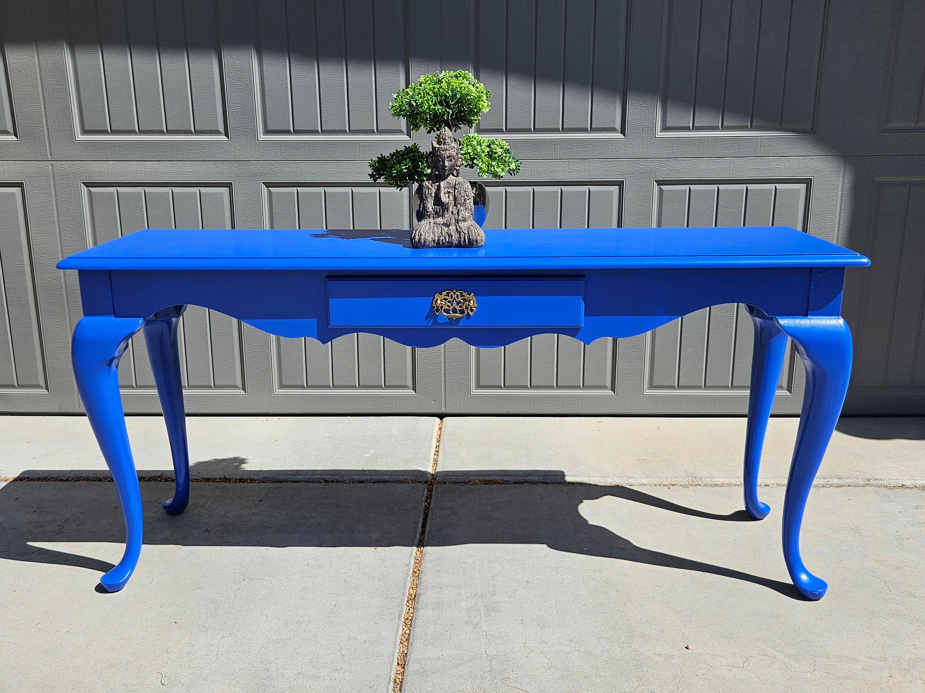 Thomasville Accent Desk With Brass Knob Drawer - Etsy