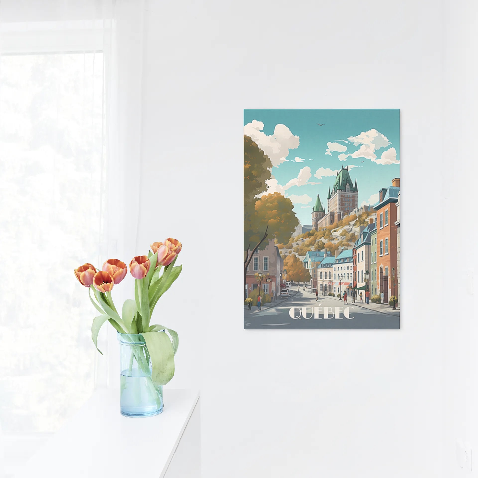 Print Old Quebec Quebec Poster Quebec Historic Walks Quebec - Etsy