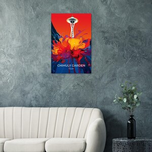 Print Chihuly Garden S Poster Seattle Glass Sculptures Washington ...