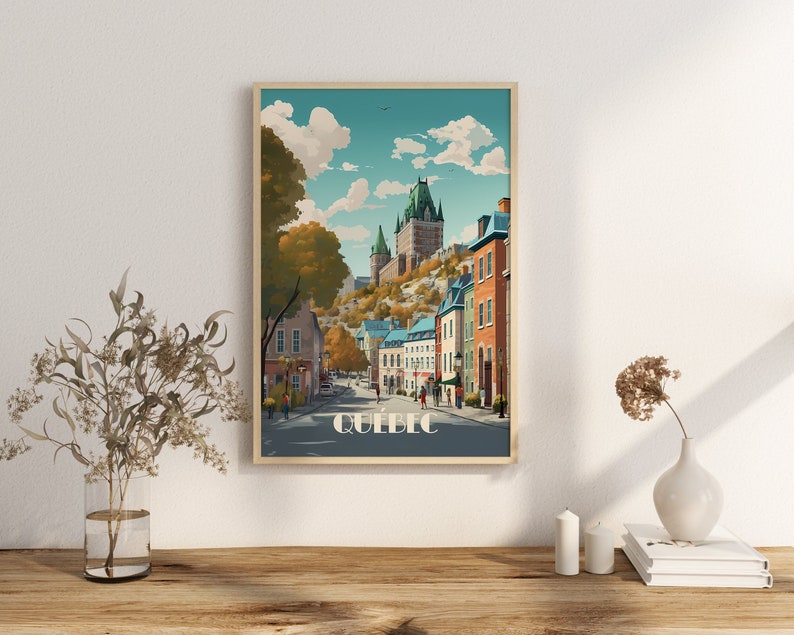 Print Old Quebec Quebec Poster Quebec Historic Walks Quebec - Etsy