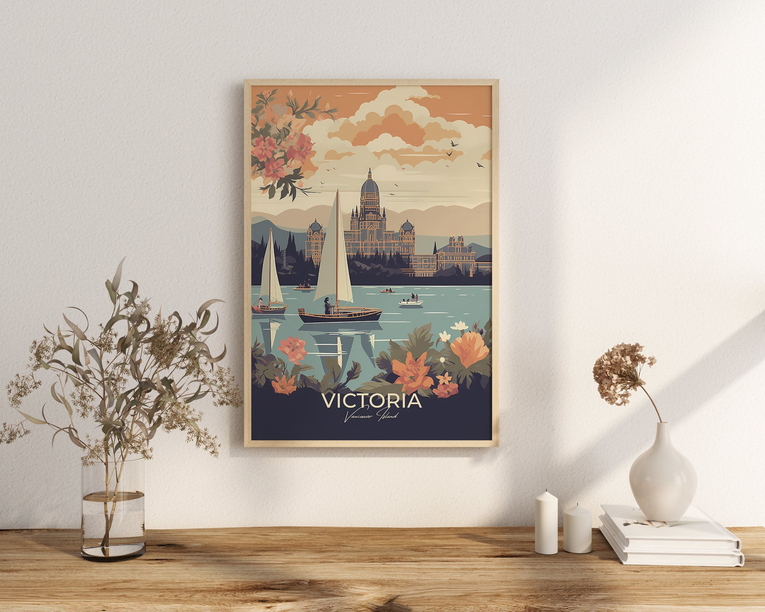 Print Victoria Parliament Poster British Columbia Poster - Etsy