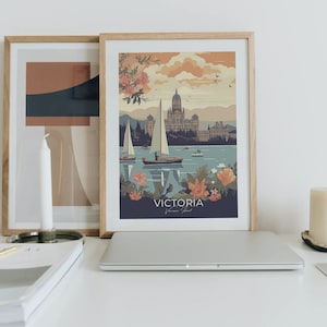 Print Victoria Parliament Poster British Columbia Poster Vancouver ...