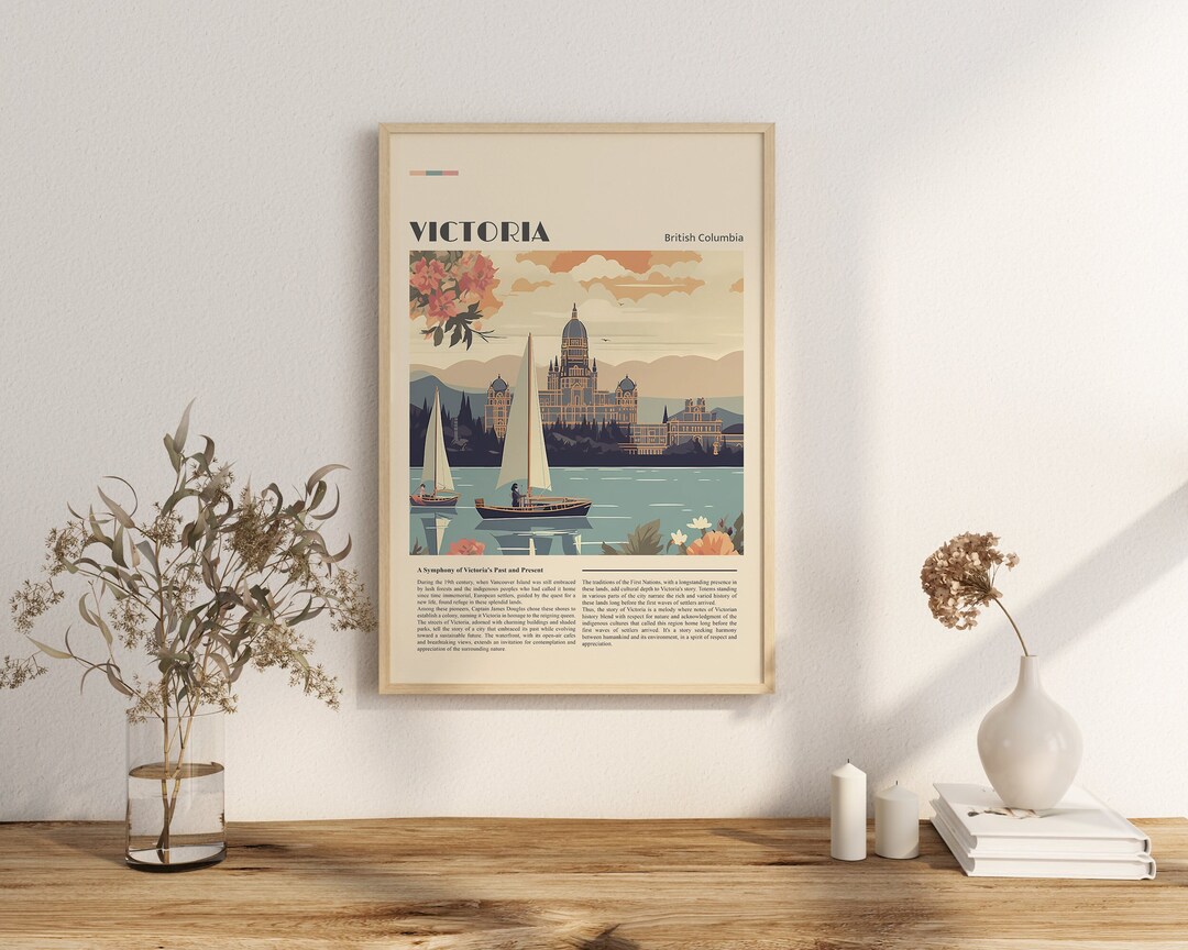 Print Victoria Parliament Poster British Columbia Poster Vancouver ...