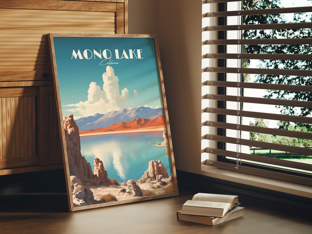 Poster Mono Lake Kalifornien USA Road 66 Print Road Trip Vulkan ...