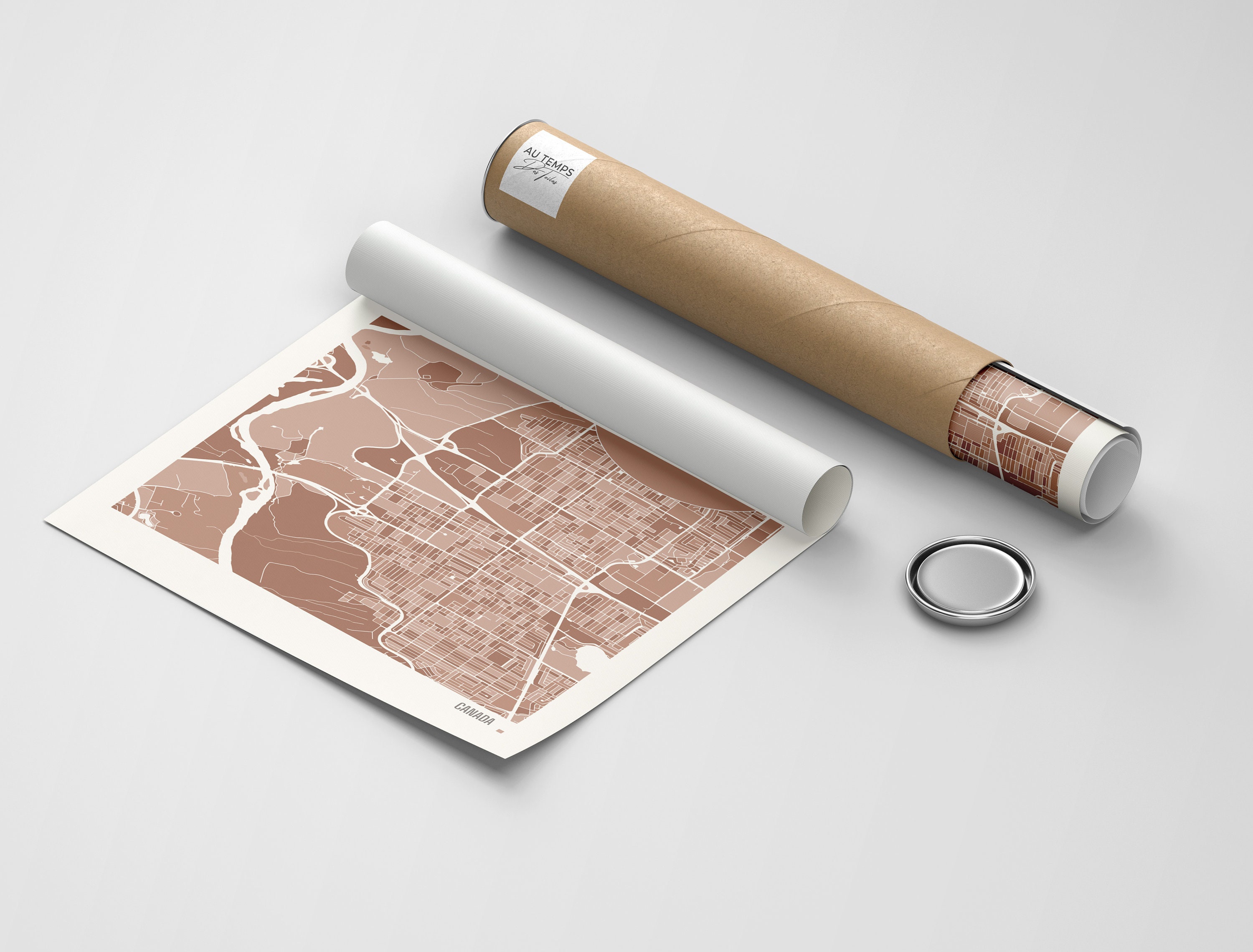 Print Map LETHBRIDGE Alberta City Maps Canada City Map - Etsy