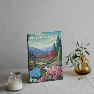 Print Butchart Gardens Poster Victoria Poster BC Flowers British ...