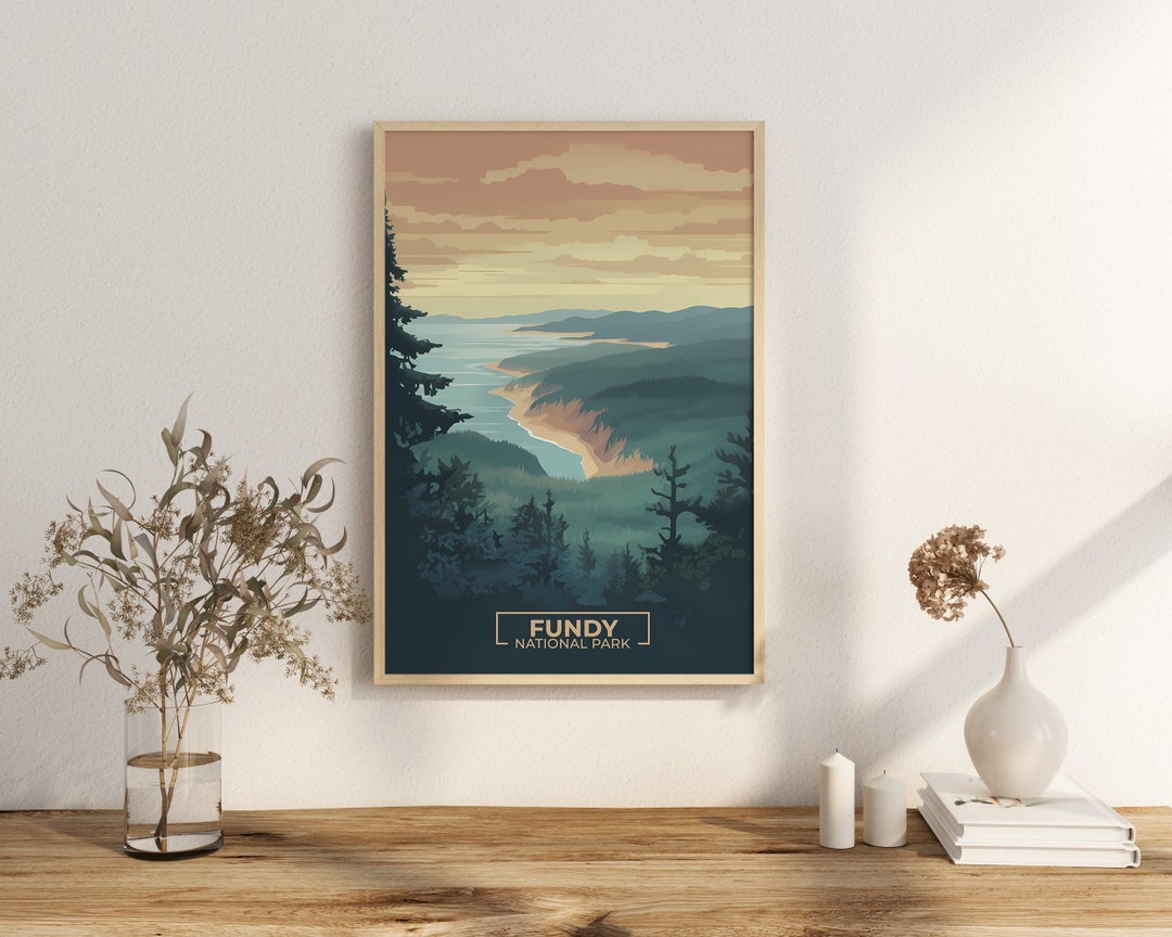 Print Fundy National Park Poster New Brunswick National Park New ...