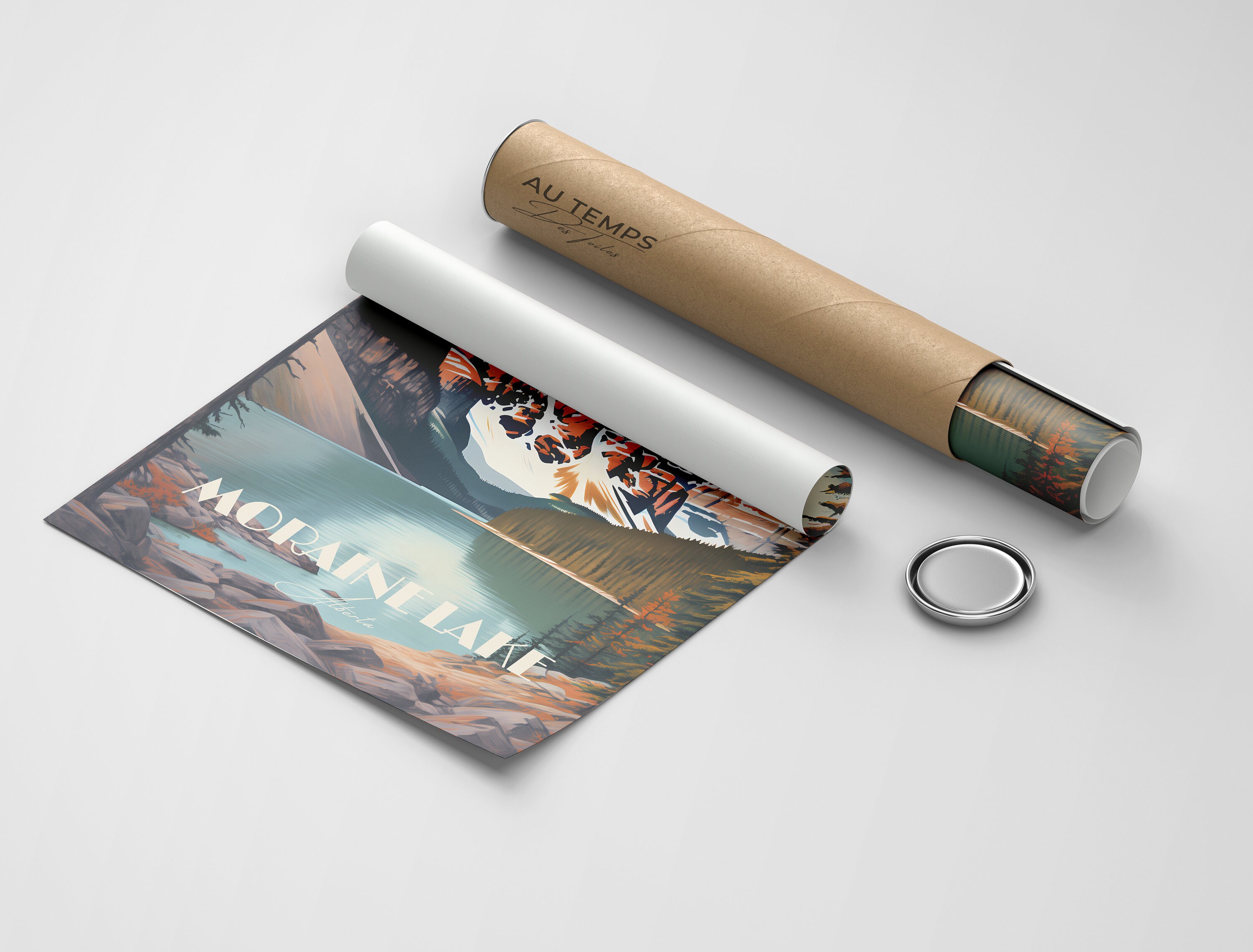 Print Moraine Lake Banff Poster Alberta Canoe Adventures - Etsy