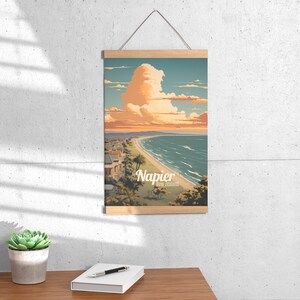 Poster Napier Print Hawke's Bay New Zealand Travel Poster Scenic ...