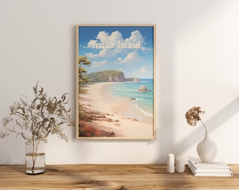 Fraser Island Poster Colorful Print, Fraser Island Wall Art, Fraser ...