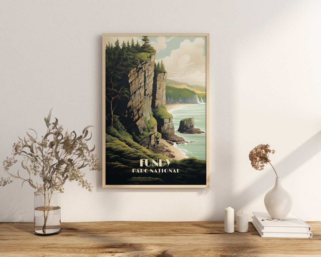 Print Fundy National Park Print New Brunswick Poster Bay of Fundy ...
