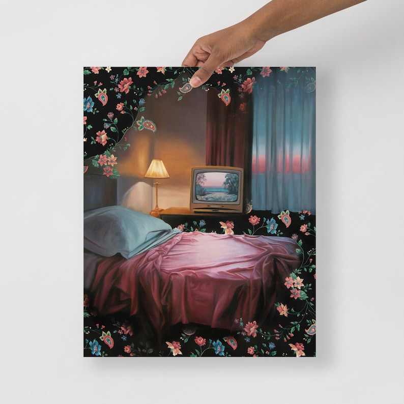 Driven or Dragged - Fine Art Print of Original Oil on Fabric Painting ...