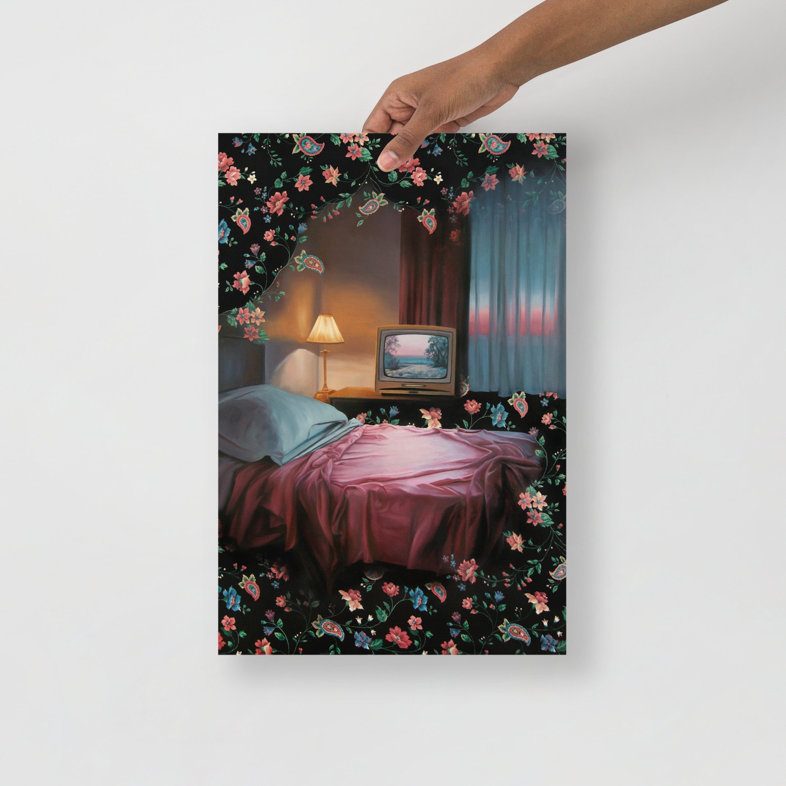 Driven or Dragged - Fine Art Print of Original Oil on Fabric Painting ...