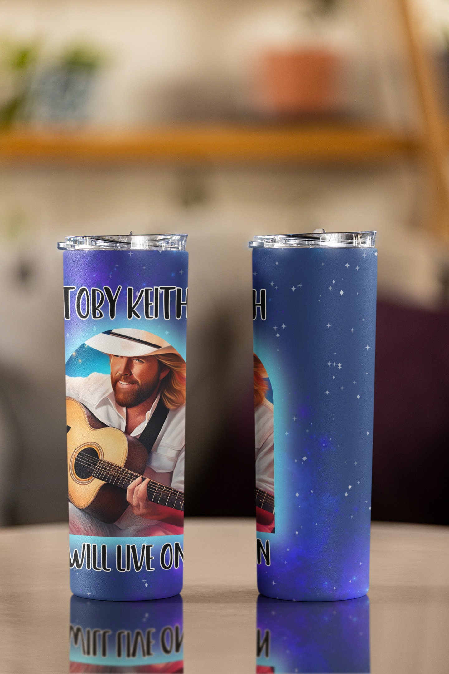 Toby Keith Will Live on Straight Tapered Tumbler Wrap, Instant Digital ...