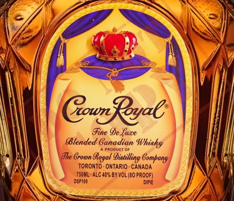 Crown Royal 20oz Straight Tapered Tumbler Wrap, Png, Instant Digital ...