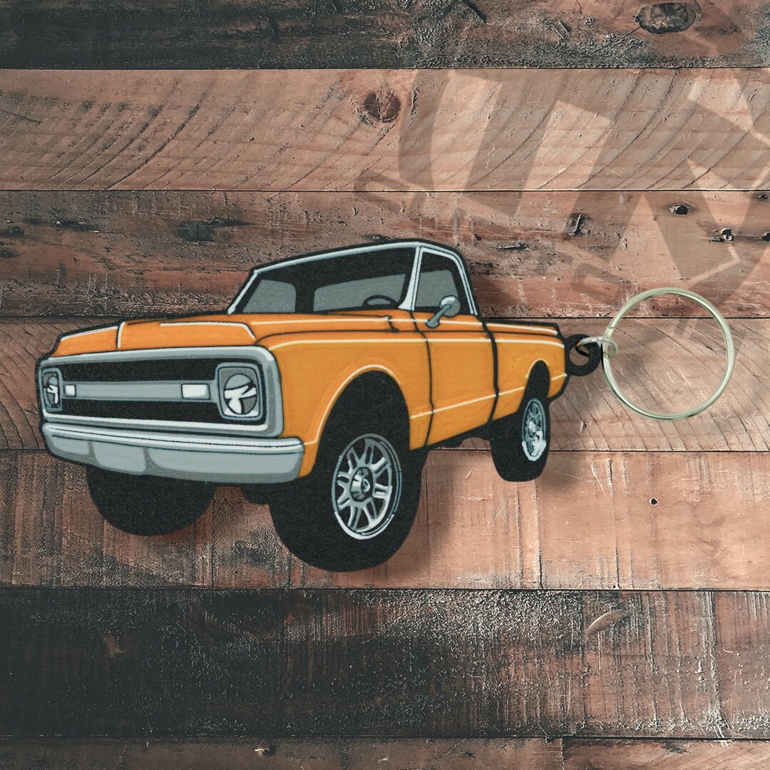 67-72 Chevy Lifted C10/K10 Keychain 3D Printed - Etsy
