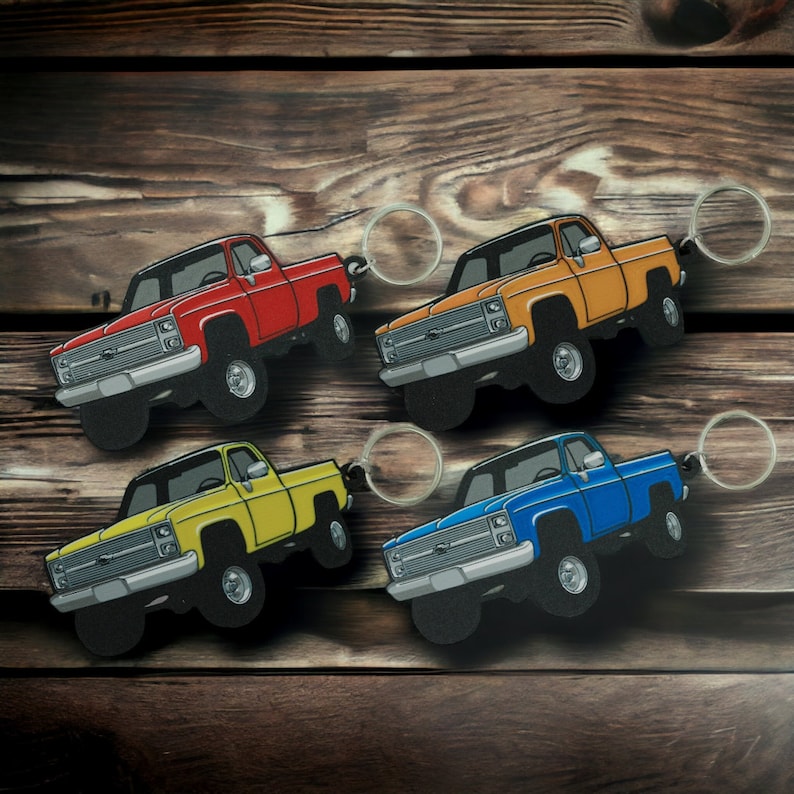 Chevy Squarebody K10 Keychain - Etsy