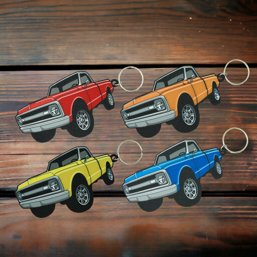 67-72 Chevy Lifted C10/K10 Keychain 3D Printed - Etsy