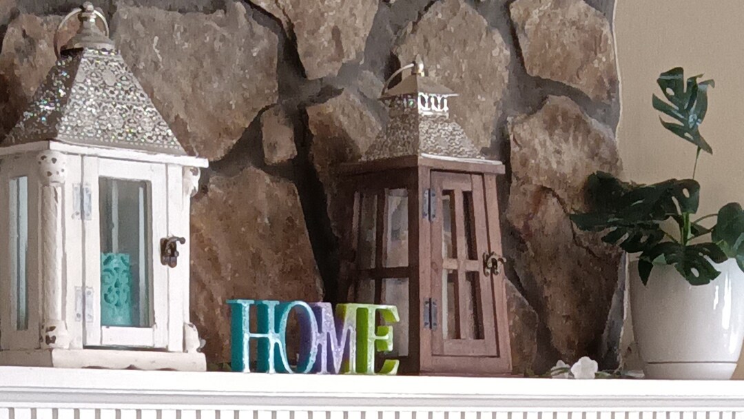 Multi-colored Home Resin Word Art - Etsy