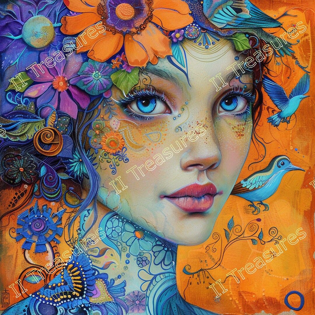 Beautiful Woman, Digital Poster, Design Elements, Decor, Home Design ...