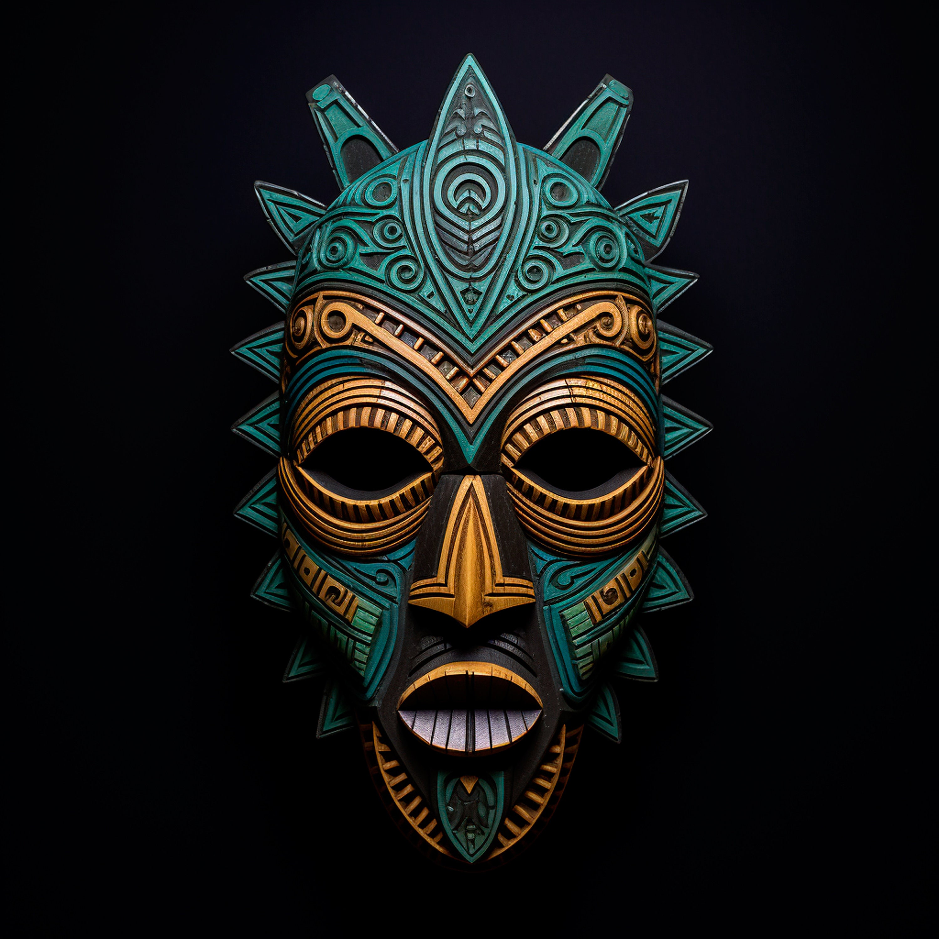 African Masks, Digital Pictures, Wall Posters, Home Decor, Good Gift ...