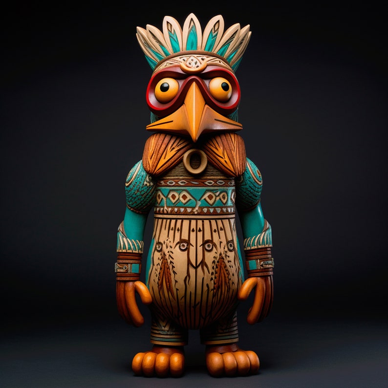 Original Aztec Art Figurines, Digital Clip-art, Wall Posters, Home ...