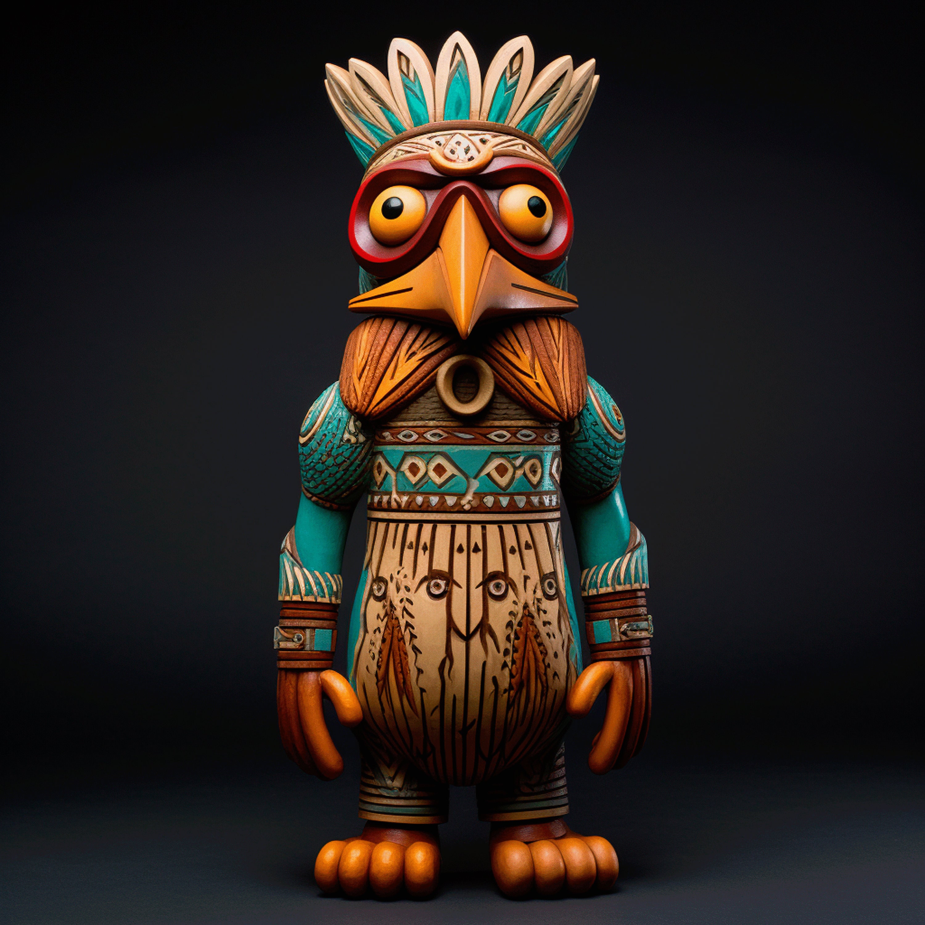 Original Aztec Art Figurines, Digital Clip-art, Wall Posters, Home ...