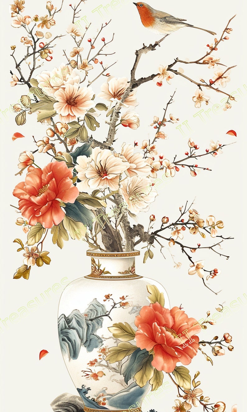 Flower Arrangement, Digital Poster, Design Elements, Decor, Home Design ...