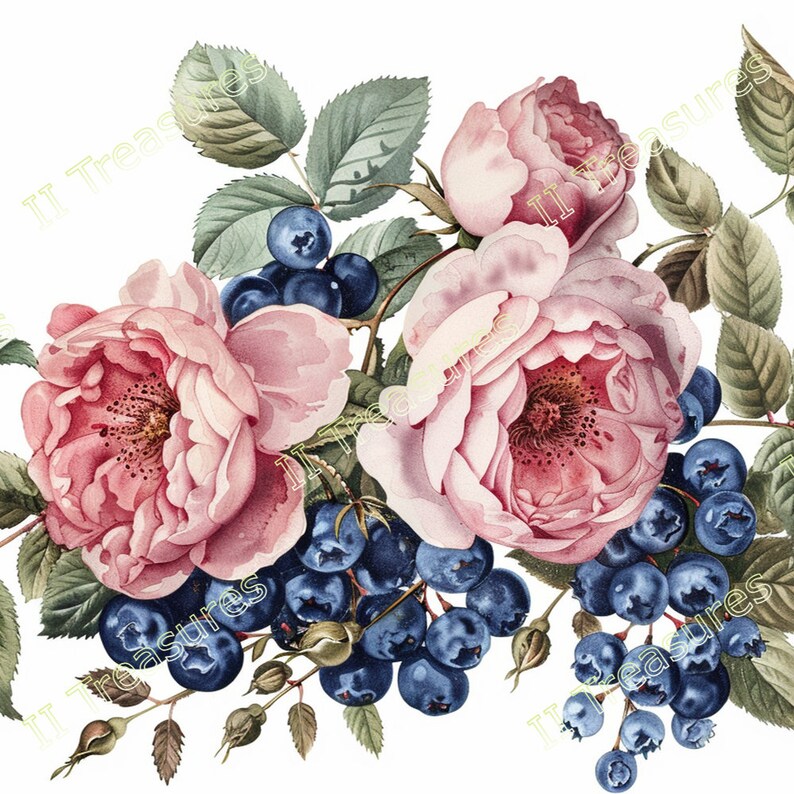Flower Arrangement, Digital Clip Art, PNG, Digital Images, Design ...