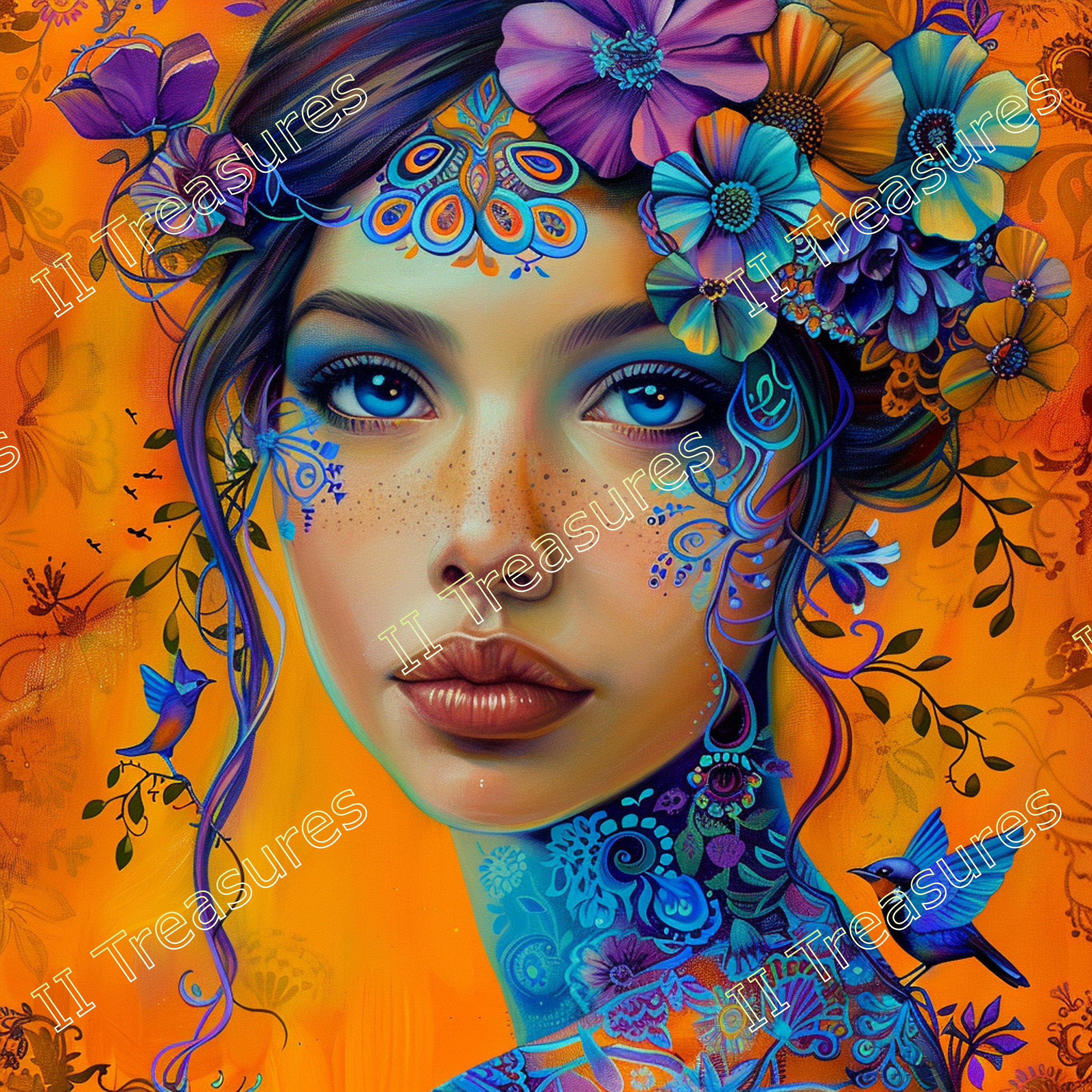 Beautiful Woman, Digital Poster, Design Elements, Decor, Home Design ...