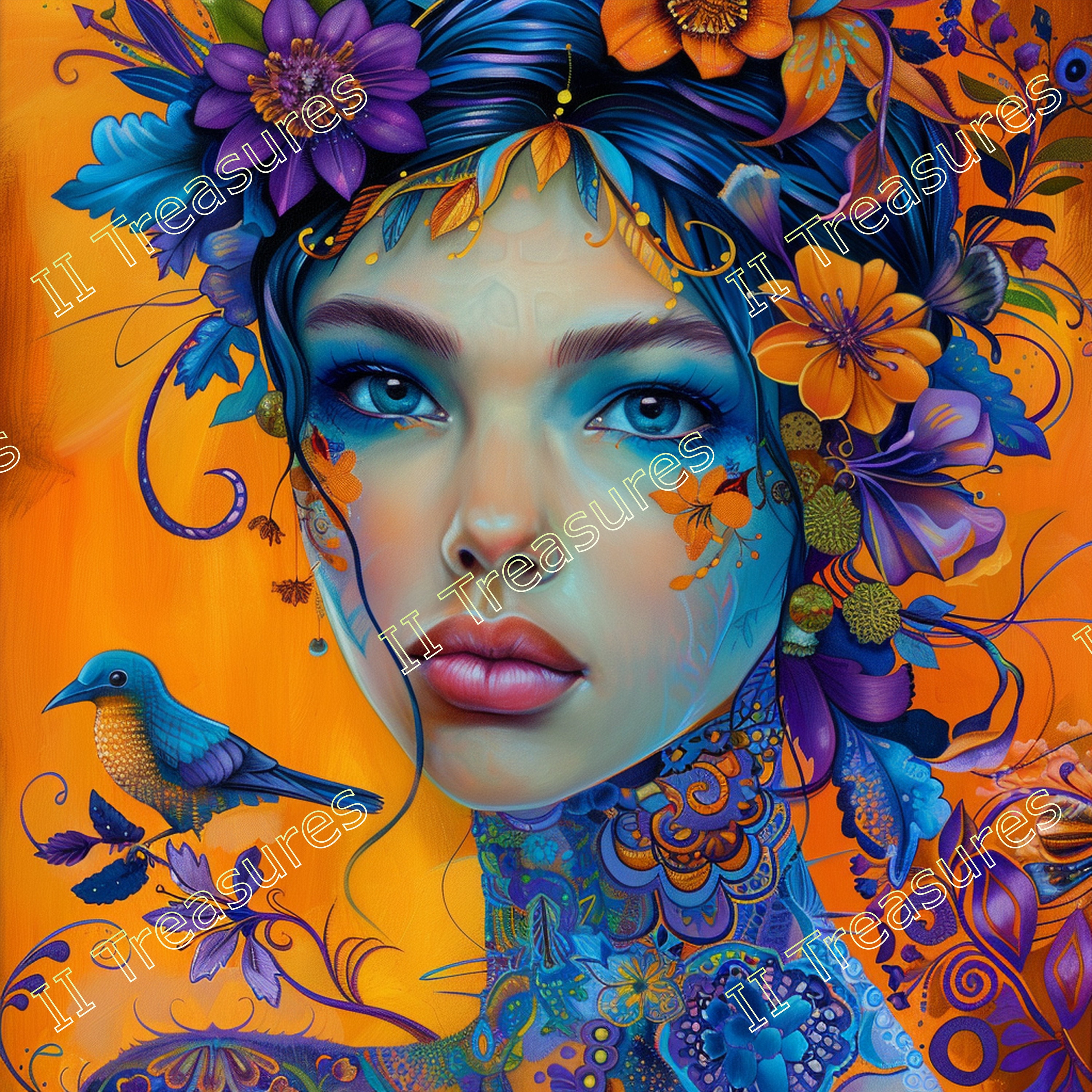 Beautiful Woman, Digital Poster, Design Elements, Decor, Home Design ...