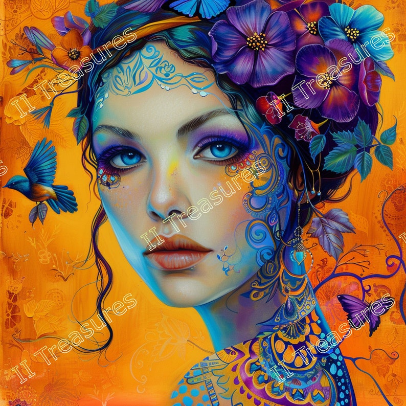 Beautiful Woman, Digital Poster, Design Elements, Decor, Home Design ...