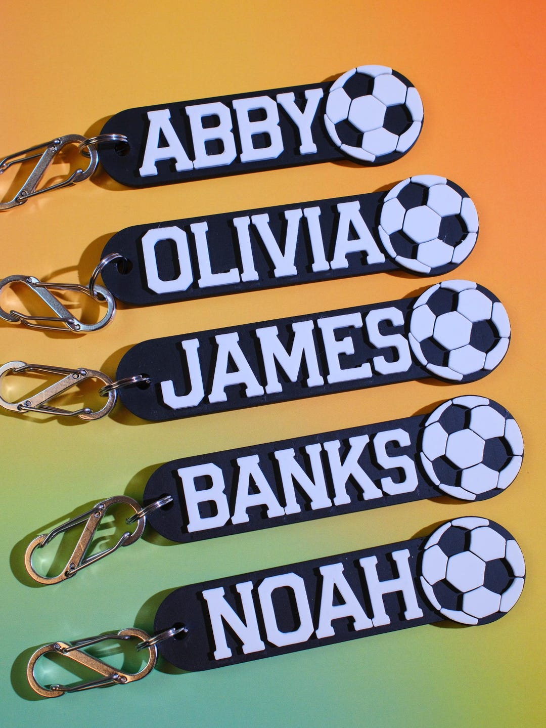 Custom Kids Soccer Name Tags Bundle • School Backpack & Soccer Bag Tag ...