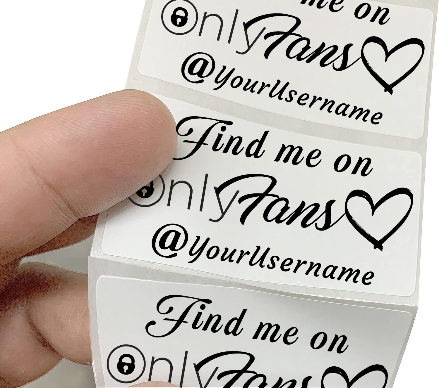 Custom Onlyfans User Name Stickers - 5 - 1000 Pack Laptop Wall Handle ...
