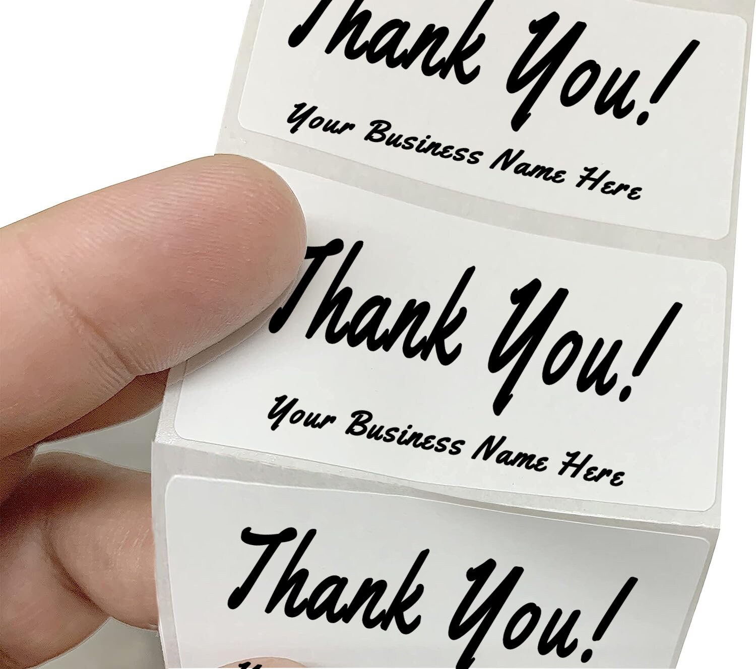 Custom Thank You Labels | Personalized Business Logo Thank You Stickers ...
