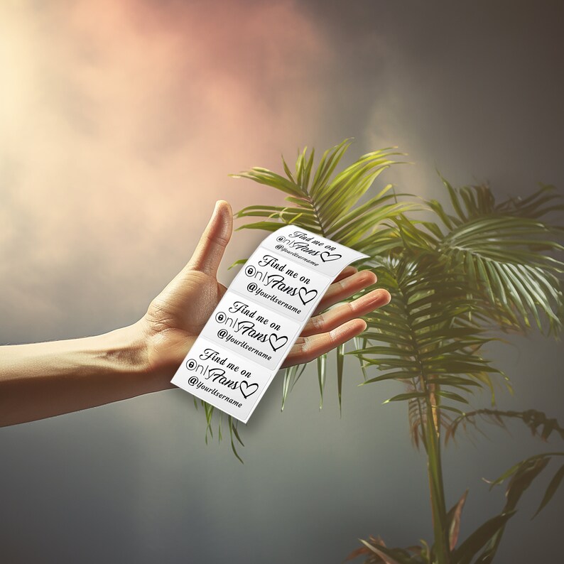 Custom Onlyfans User Name Stickers - 5 - 1000 Pack Laptop Wall Handle ...