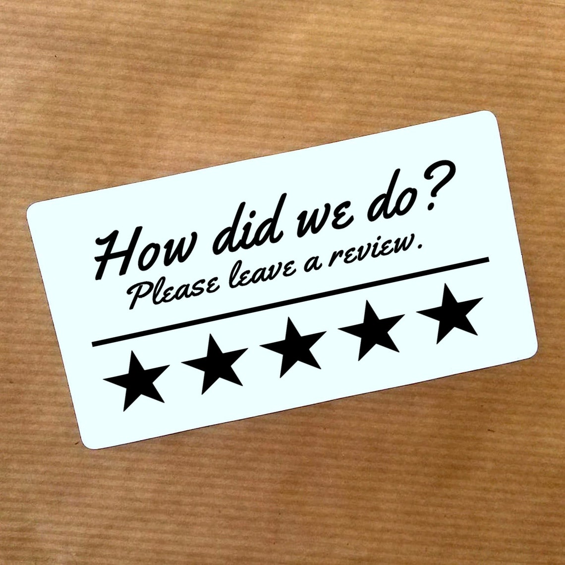 How Did We Do? Please Leave a Review Stickers | 5 - 1000 Pack Cute ...