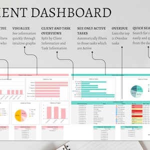 Client Tracker: CRM & Task Management Tool for Google Sheets - Etsy