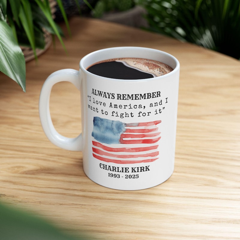 Charlie Kirk Coffee Mug - Etsy