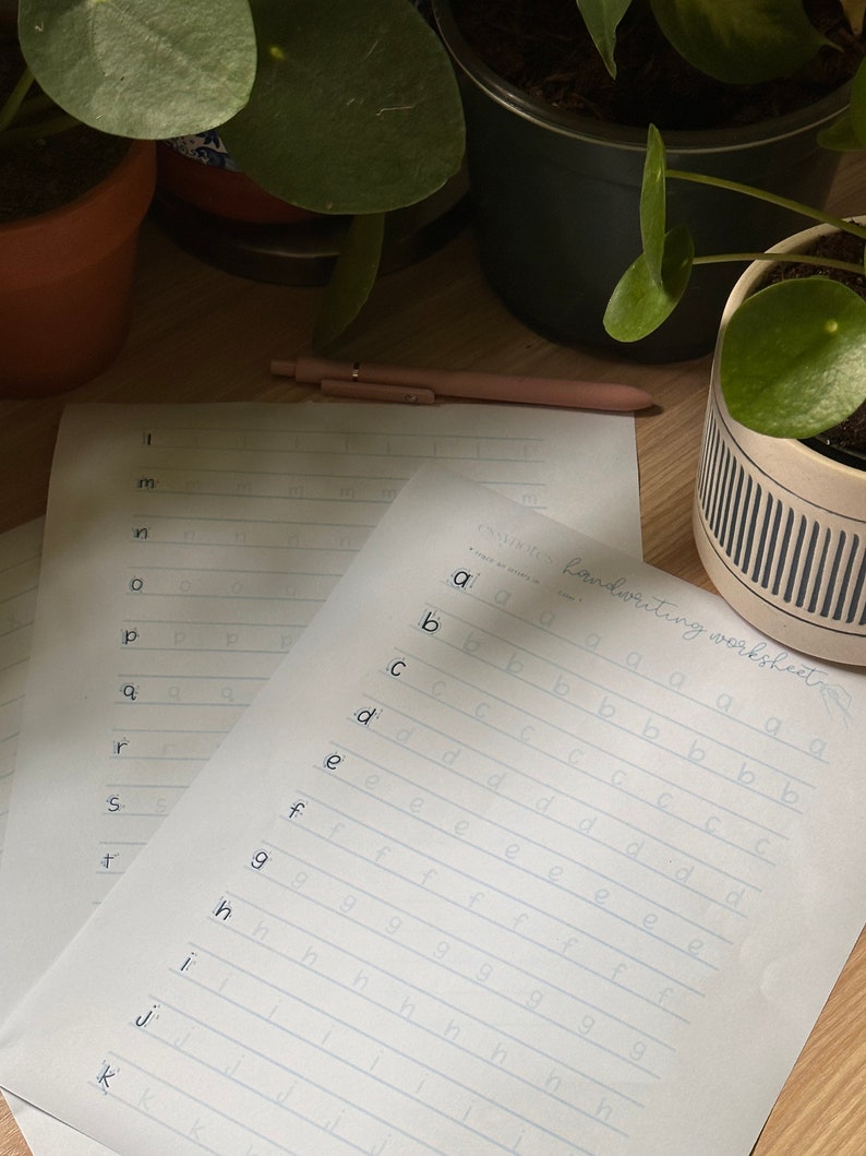 Handwriting Template//worksheet - Etsy