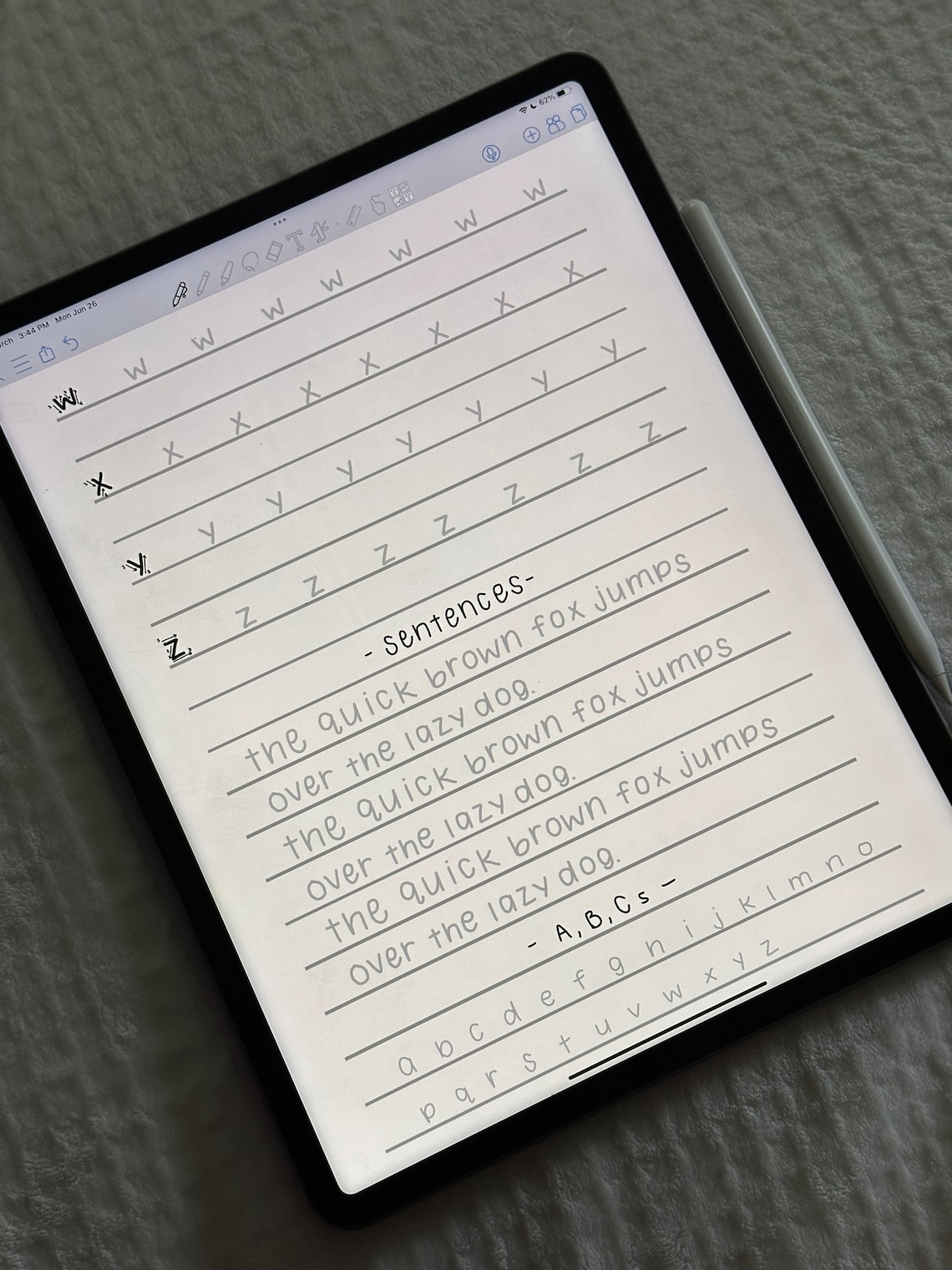 Handwriting Template//worksheet - Etsy